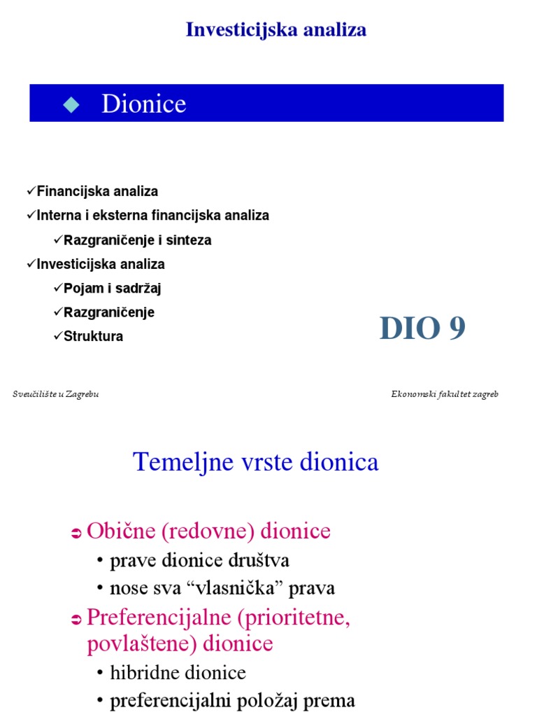 Dionice | PDF