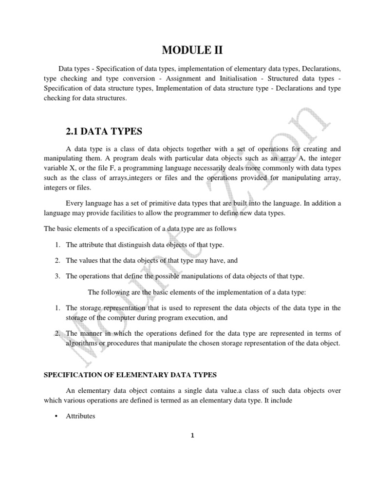B.tech CS S8 Principles of Programming Languages Notes Module 2 | PDF ...