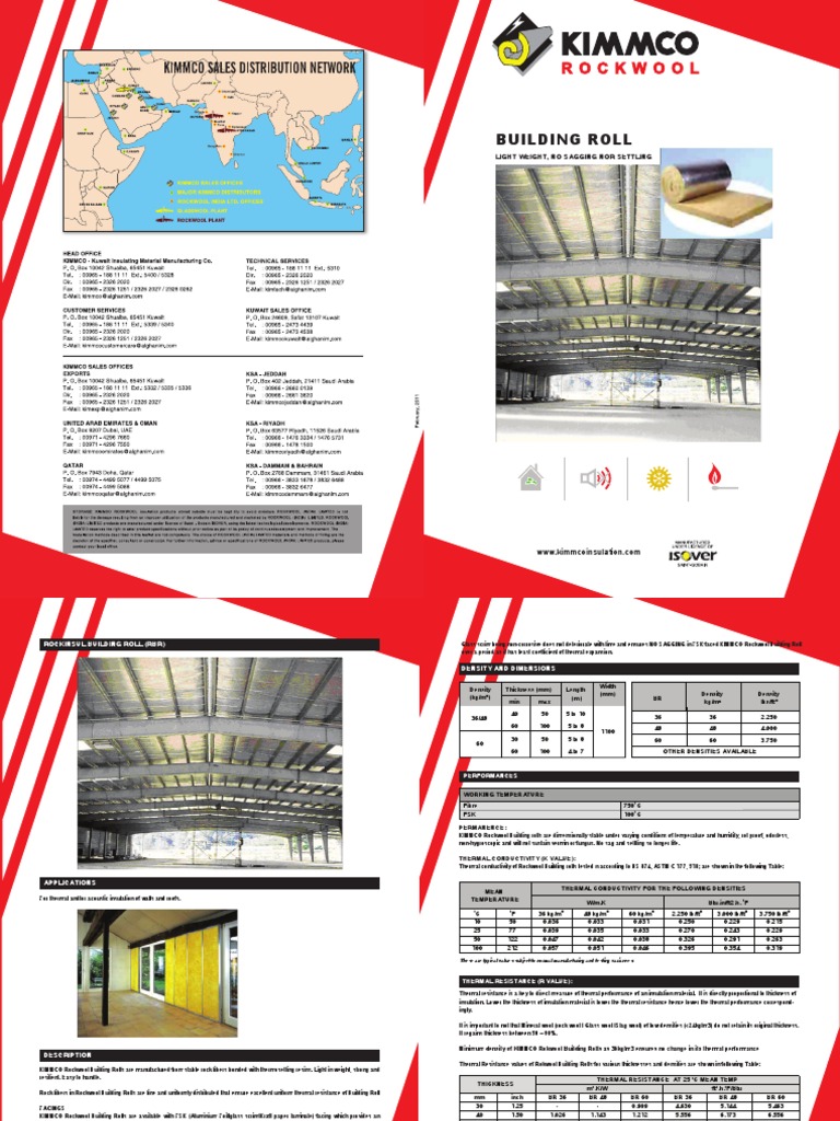Rockwool Building Roll ENG | Download Free PDF | Roof | Building Insulation