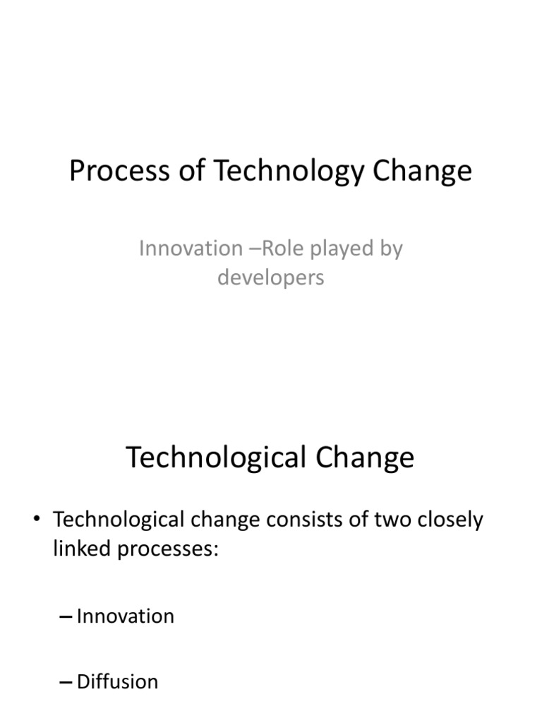 Dynamics of Technological Change | PDF | Technological Change | Innovation