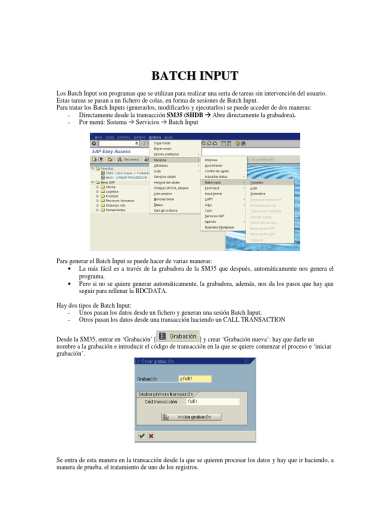 Batch in Put | PDF | Tabla (base de datos) | Archivo de computadora
