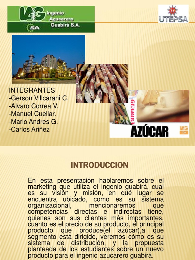 Guabira (1).pptx | Distribución (comercial) | Azúcar