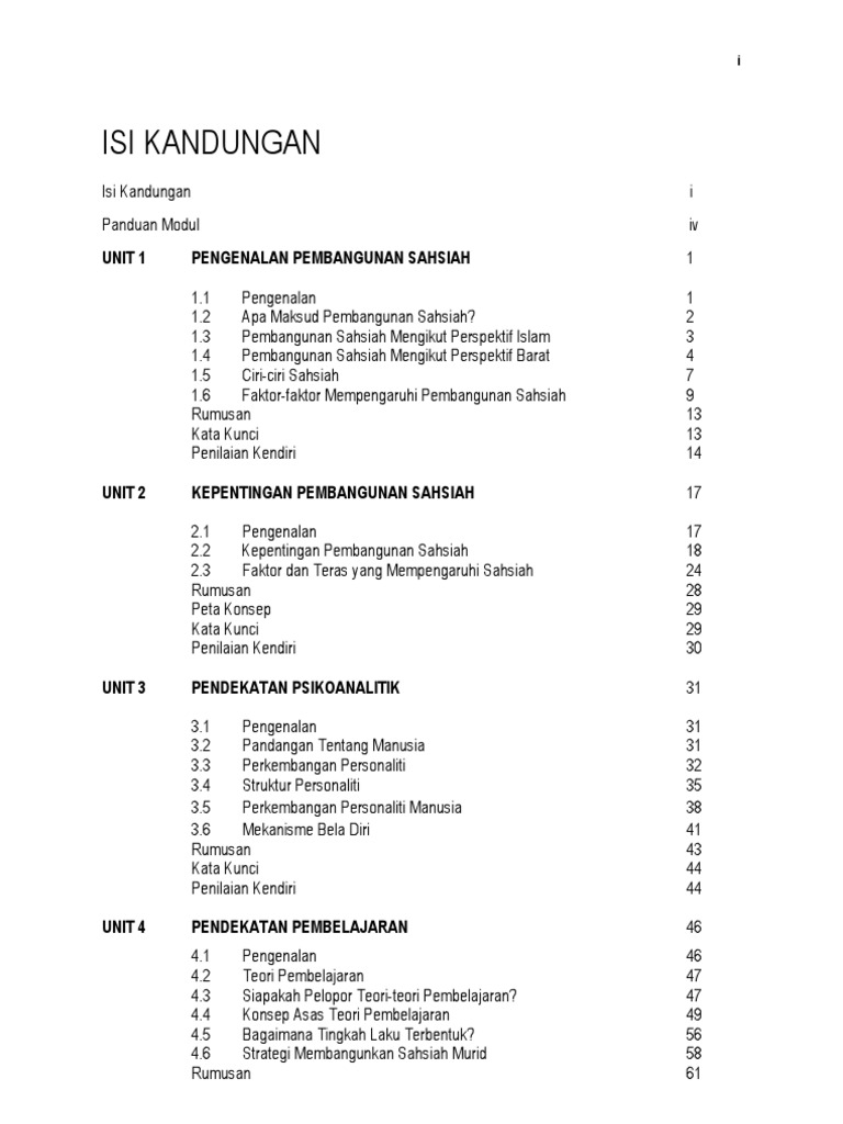 03 - Kkd2063 - Isi Kandungan Dan Panduan Modul Kursus | PDF