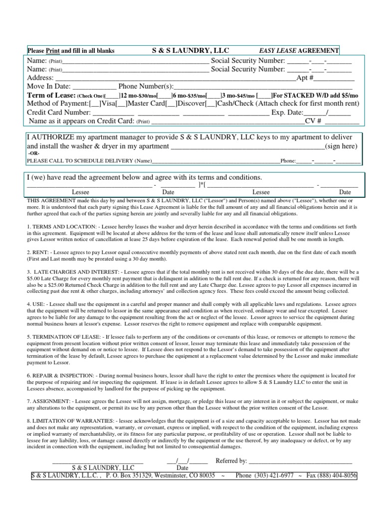 Ss Laundry Lease PDF File p1 | PDF | Lease | Civil Law (Legal System)