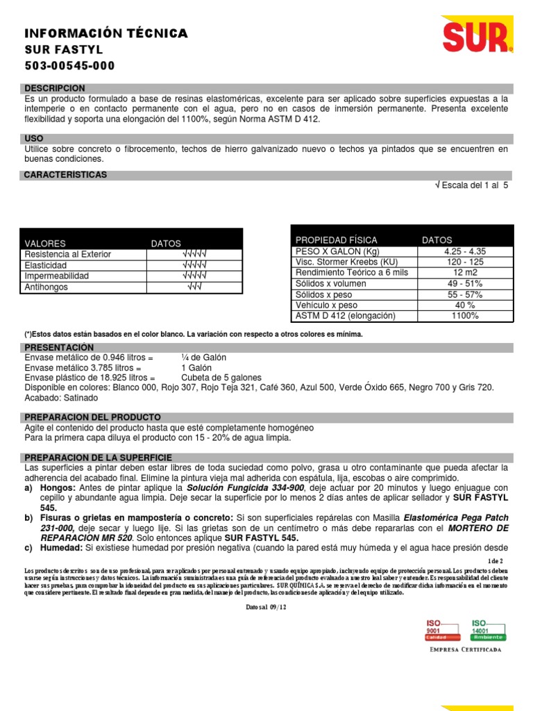 Sur Fastyl | Pintar | Agua