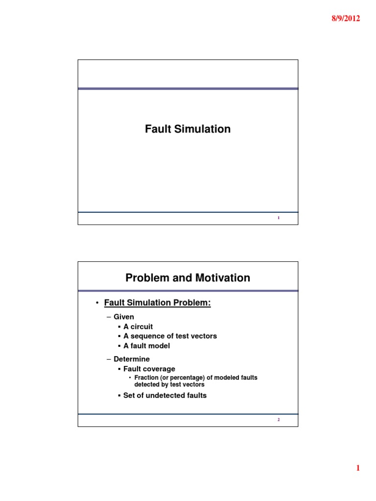 Analysis of Fault Simulation Techniques for Testing Digital Circuits ...