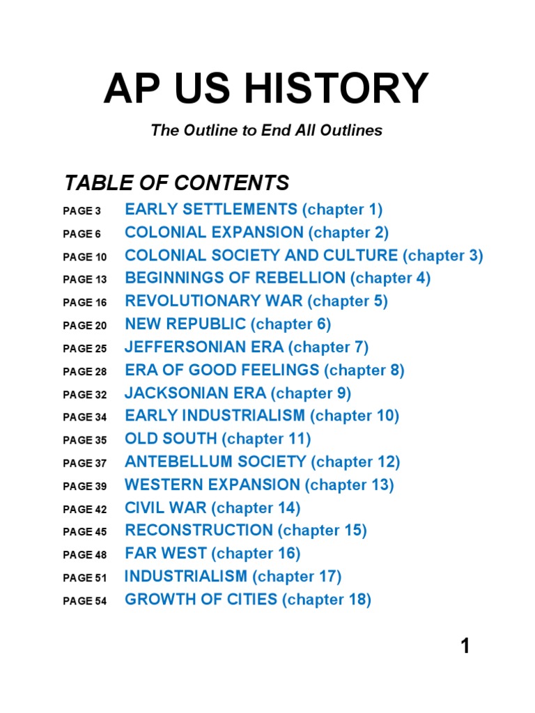 AP US History Comprehensive Guide | PDF | United States Bill Of Rights ...