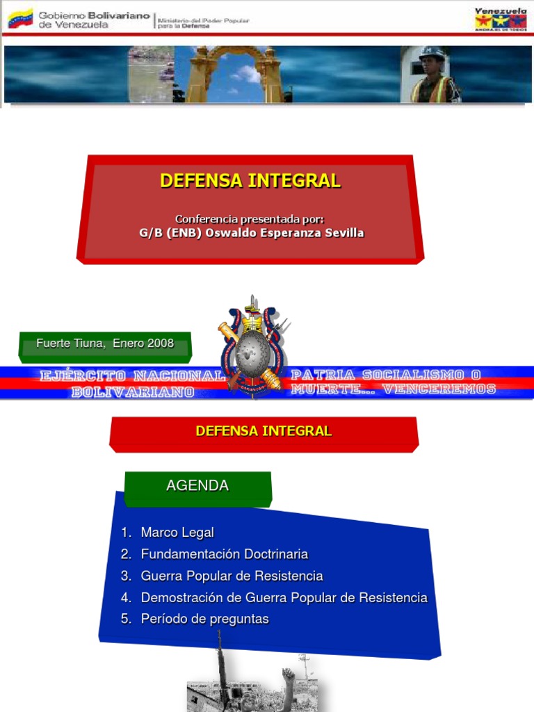 Defensa Integral de la Nación Venezolana | PDF | Militar | Nación