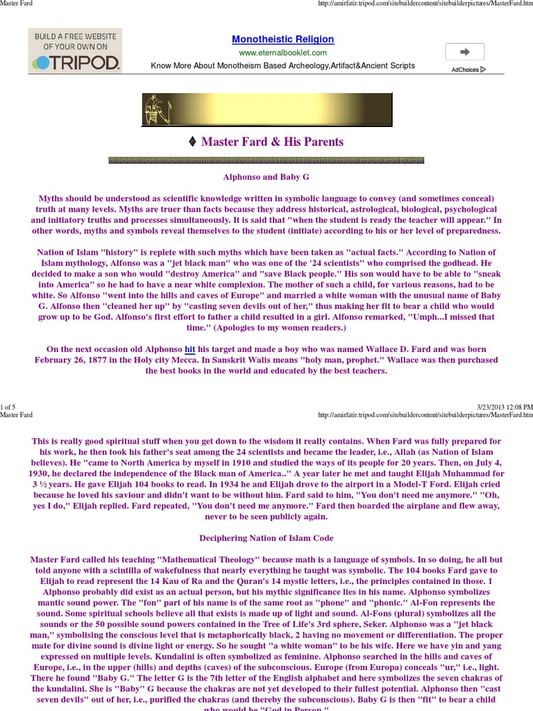 Master Fard | PDF | Kundalini | Meditation