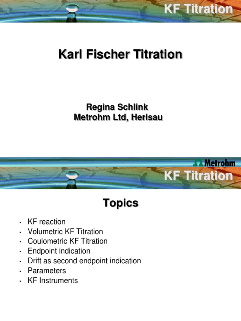 02 KF Theory | PDF | Titration | Chemistry
