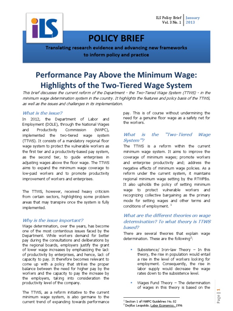 Two Tiered Wage System | PDF | Labour Economics | Employment