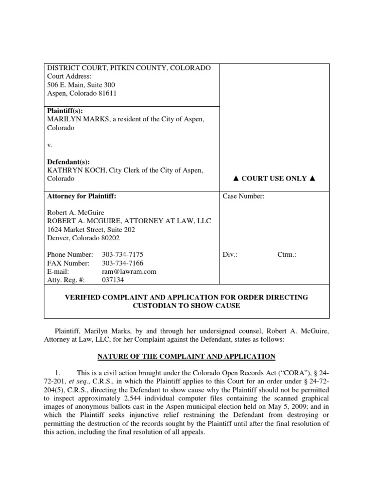 Complaint PDF | PDF | Injunction | Complaint