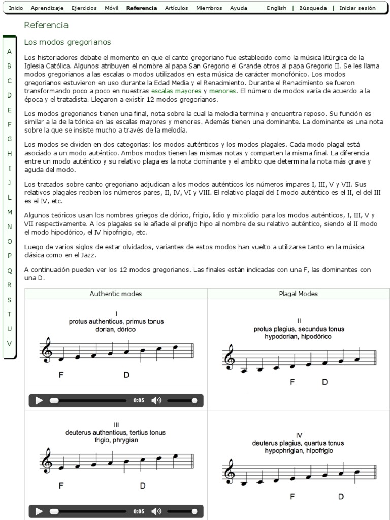 Los Modos Gregorianos | PDF