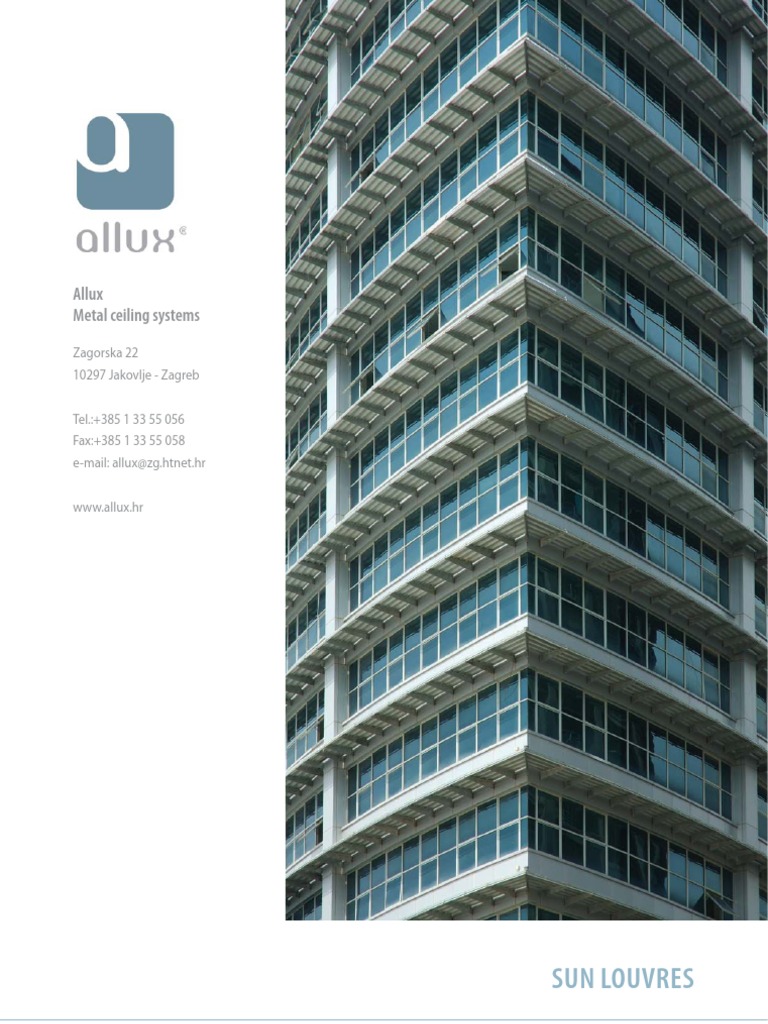 Allux Metal Ceiling Systems Guide | PDF | Corrosion | Wall