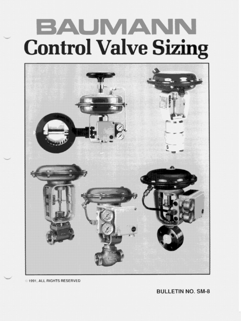 Baumann Control Valve Sizing Guide | PDF | Pressure | Valve