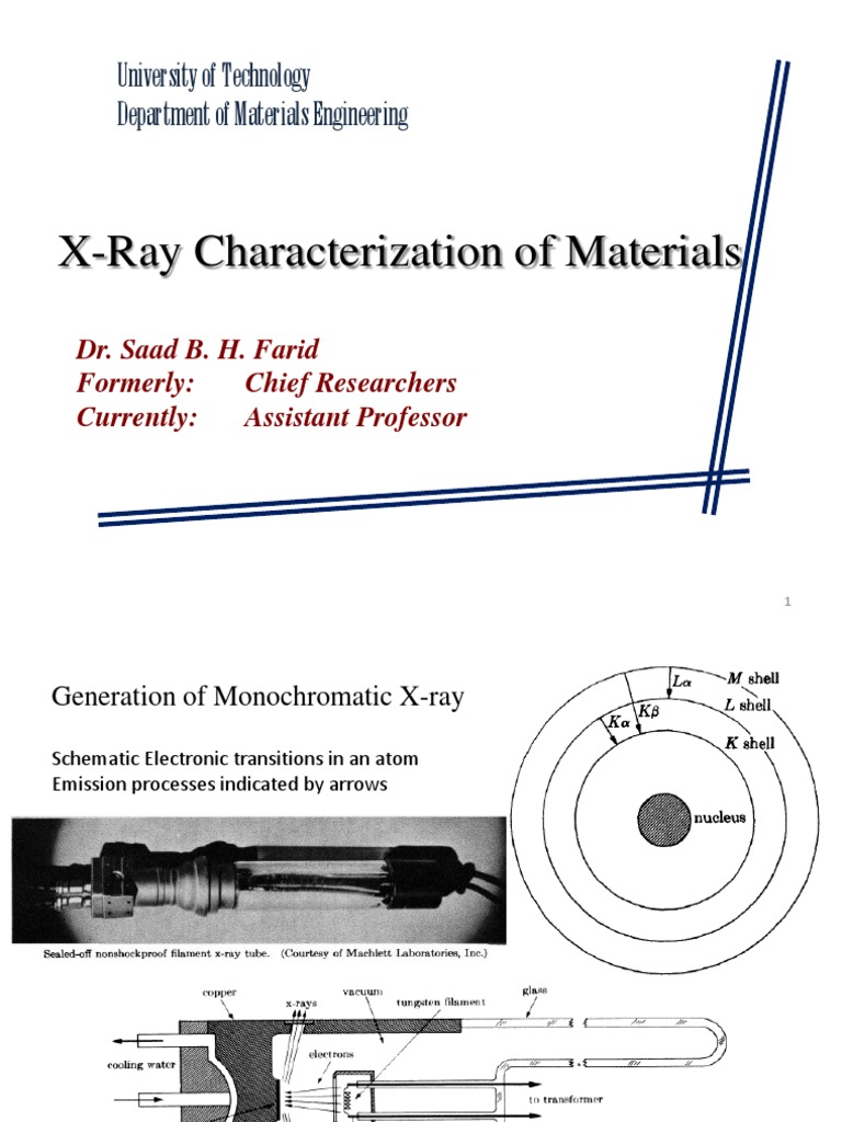 1-4 X-Ray Characterization of Materials | Download Free PDF | X Ray ...
