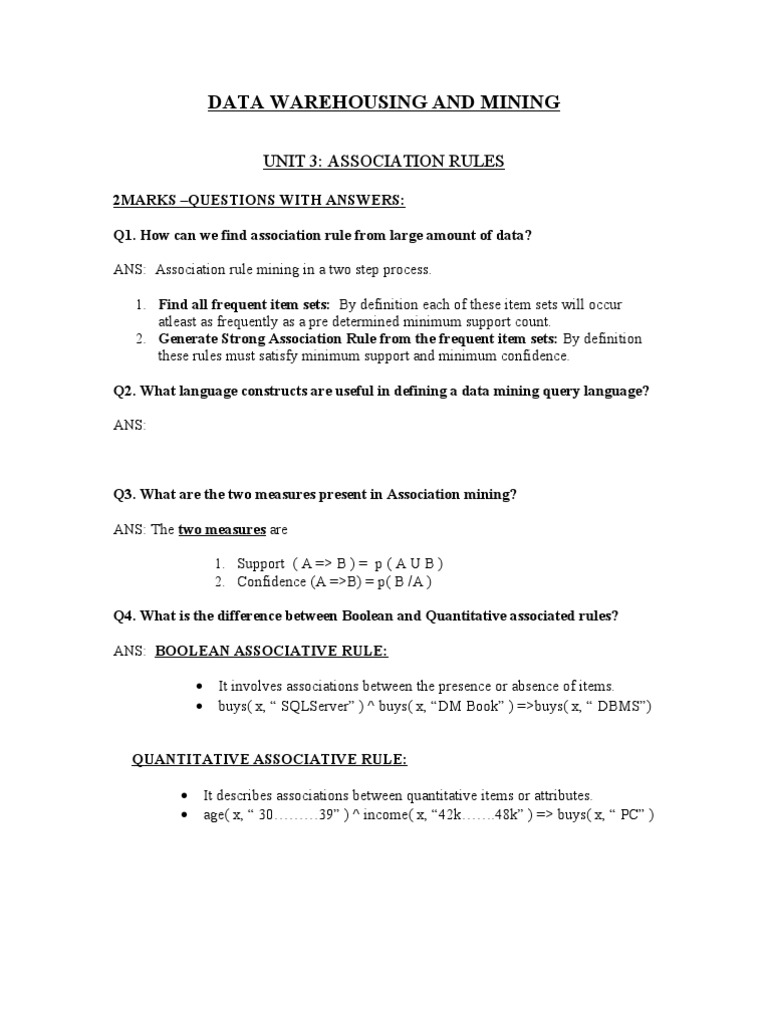 Data Mining Question Bank | PDF | Computer Data | Information Retrieval