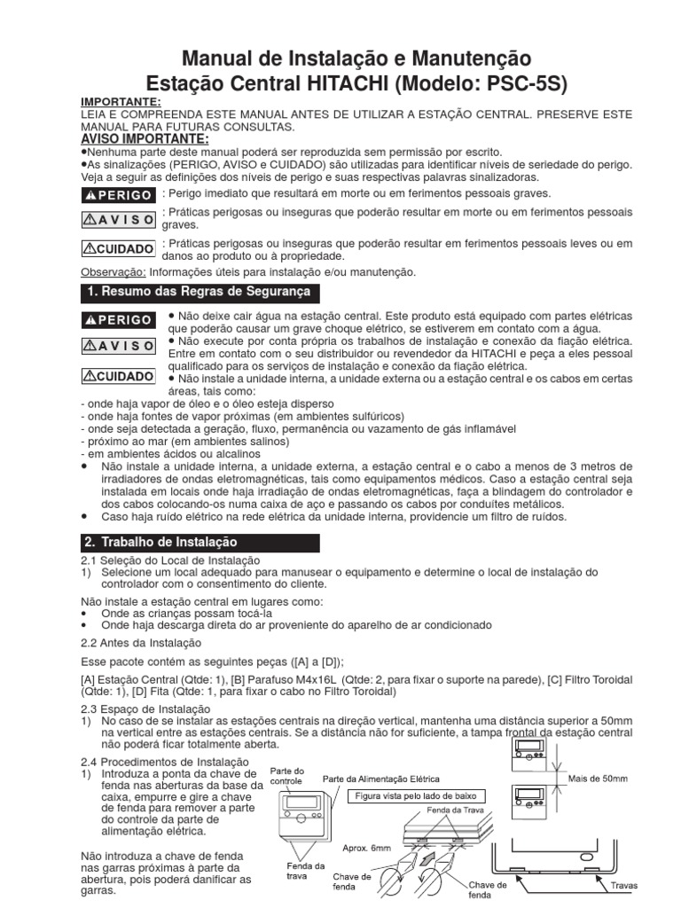 Hitachi Set Free - Manual de Operacao e Instalacao IV | PDF ... Hitachi Set Free - Manual de Operacao e Instalacao IV | PDF ...