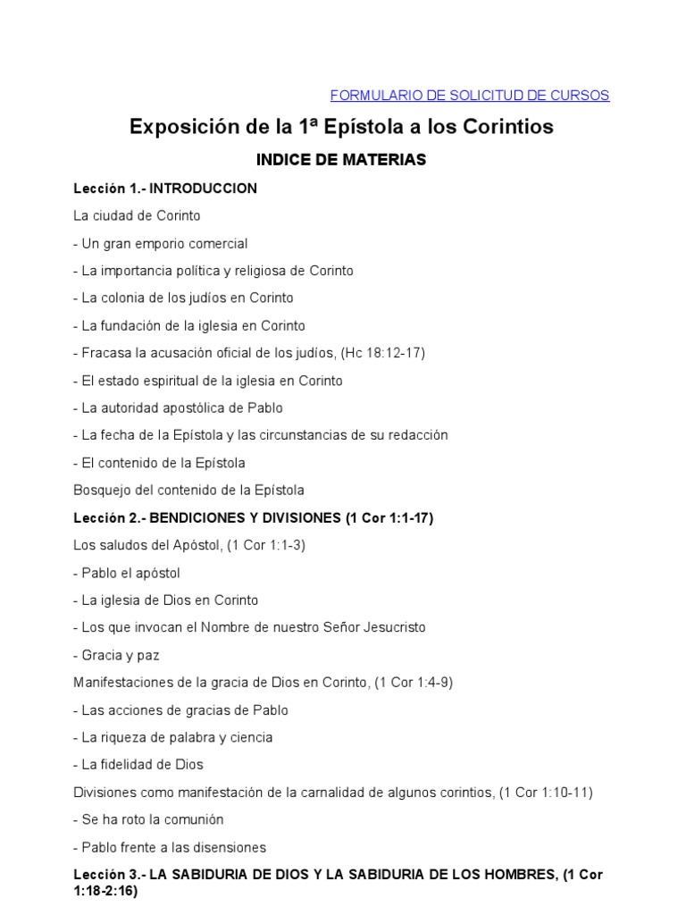 Bosquejos de 1 Corintios | PDF | La resurrección de Jesús | Pablo el apóstol