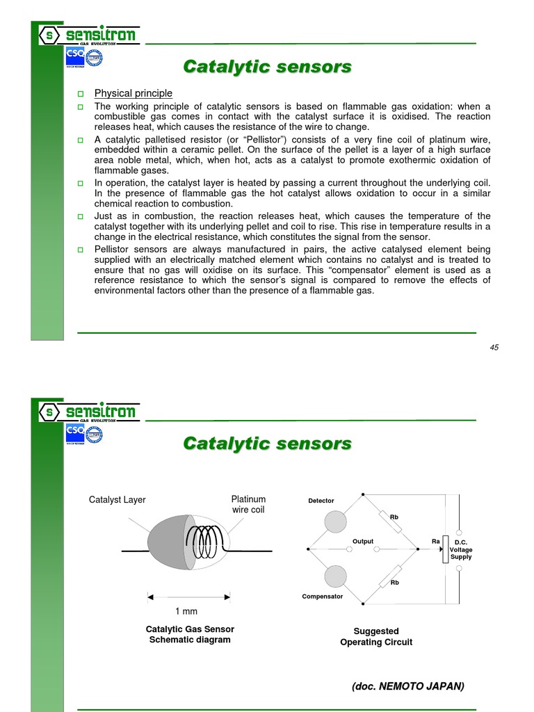 Catalytic LEL Sensors | PDF | Catalysis | Gases