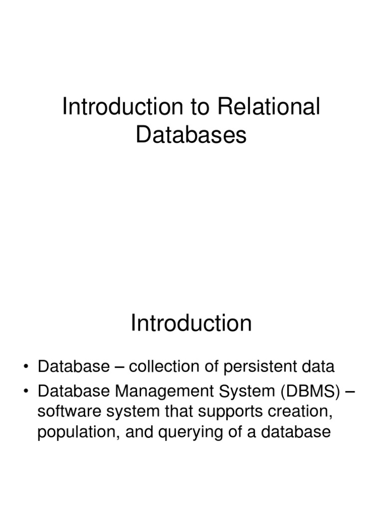 Relational Database | PDF | Relational Database | Data Management Software