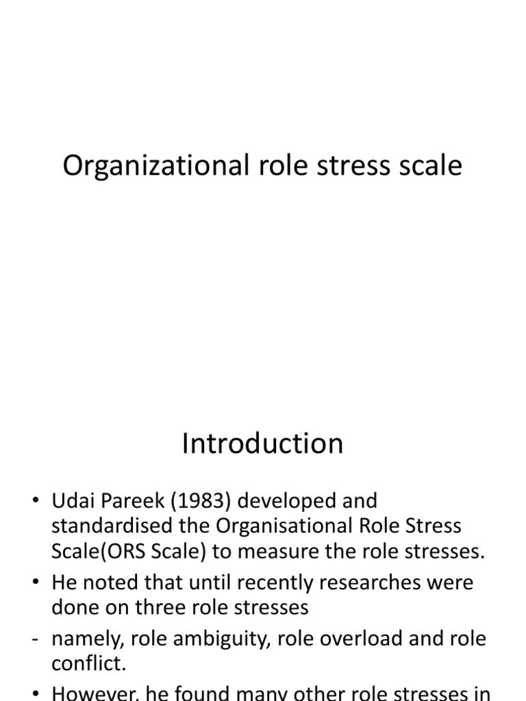 Role Stress | PDF