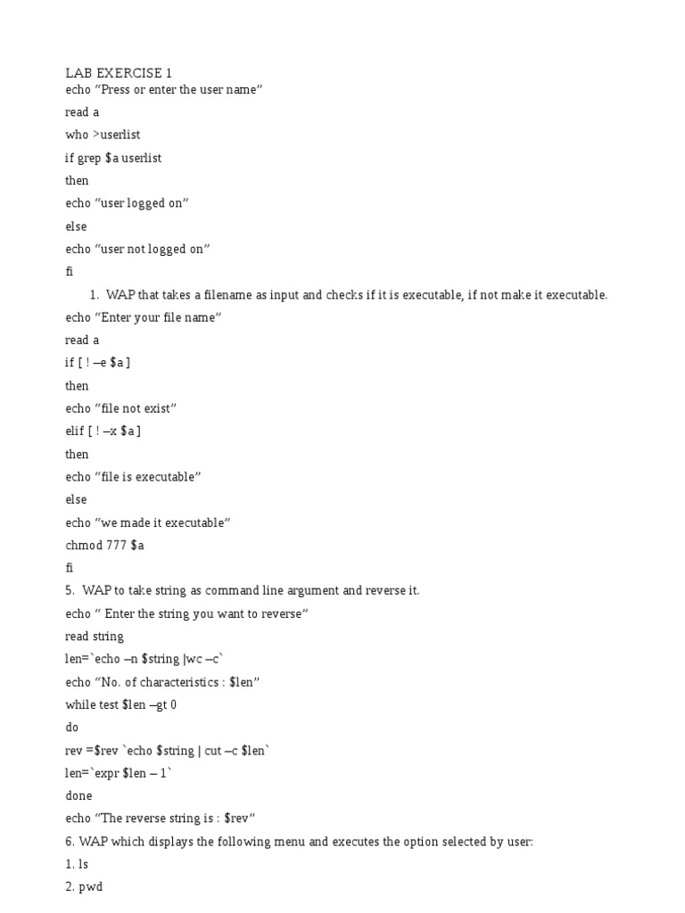 Linux Scripts | PDF | Command Line Interface | String (Computer Science)