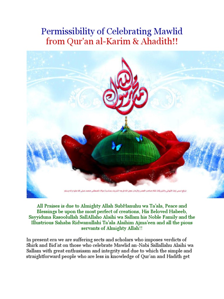 Mawlid: Celebrating the Prophet's Birth | PDF | Quran | Islam