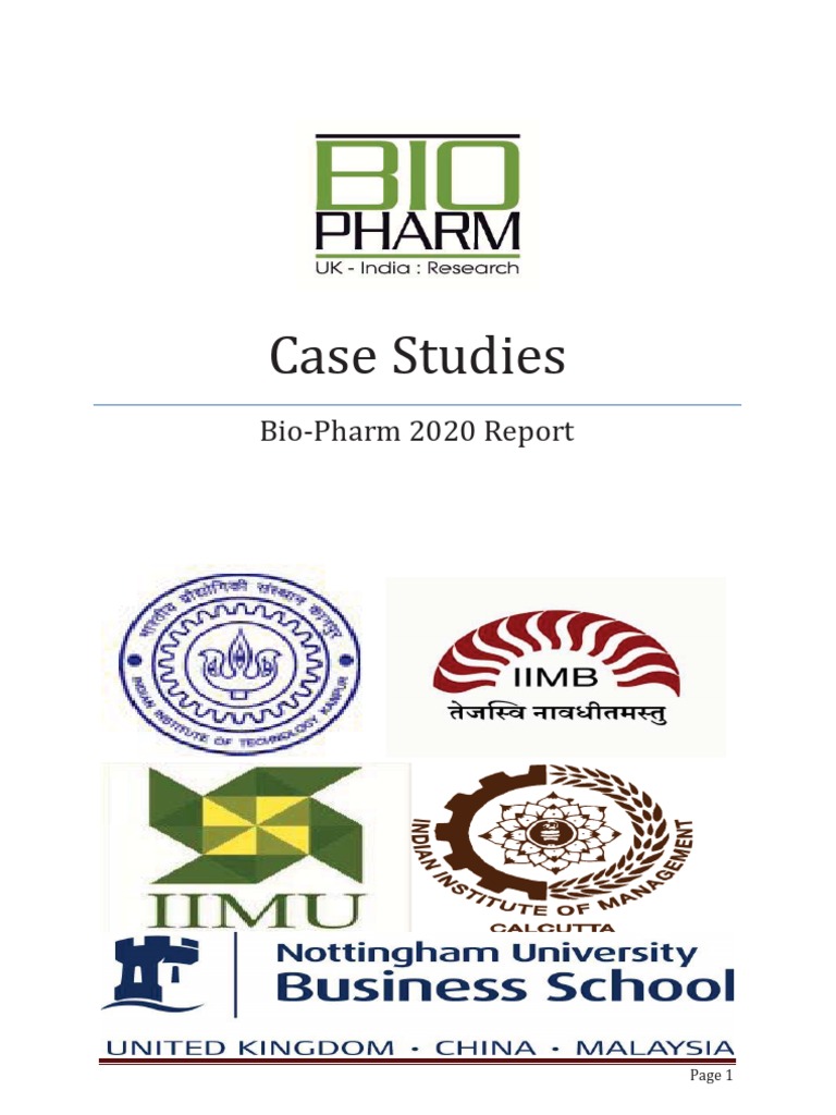 Case Study Report | PDF | Pharmaceutical Drug | Pharmaceutical Industry