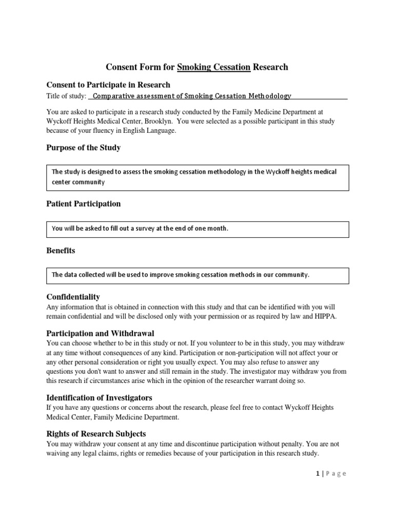 Appendix A - Consent Form | PDF | Informed Consent | Consent