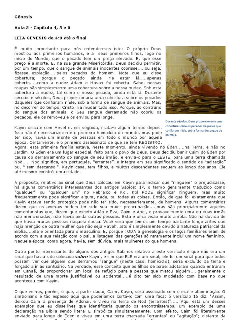 Gênesis 4,5,6 | PDF