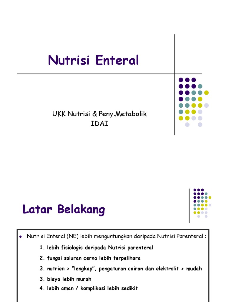 Nutrisi Enteral | PDF