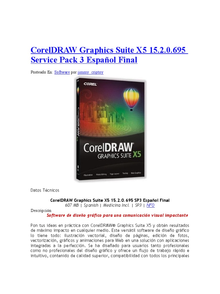 CorelDRAW Graphics Suite X5 15 | PDF | Diseño gráfico | Windows XP