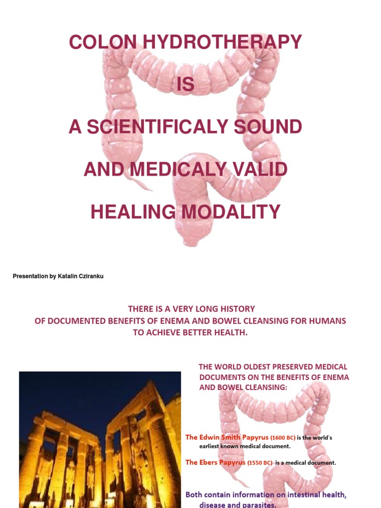 Colon Hydrotherapy is Scientificaly Sound and Medicaly Valid Healing ...