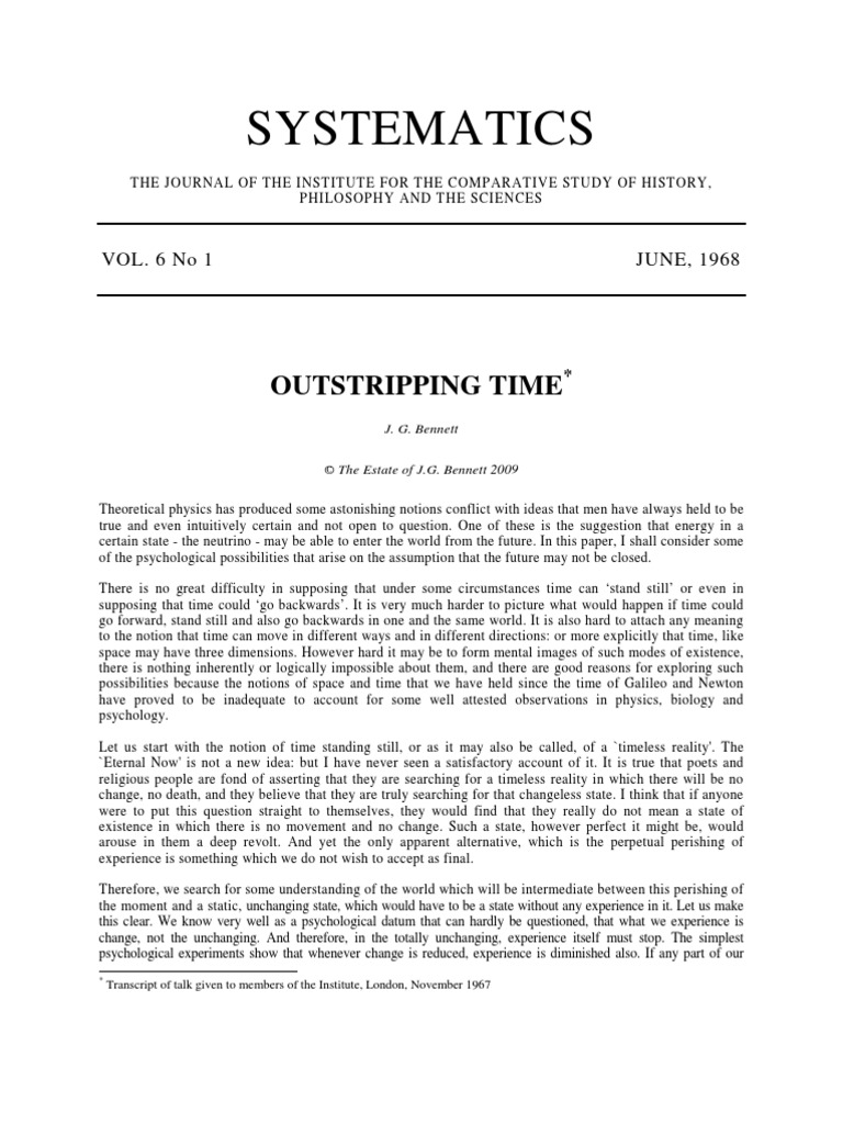 Outstripping Time | PDF | Spacetime | Time