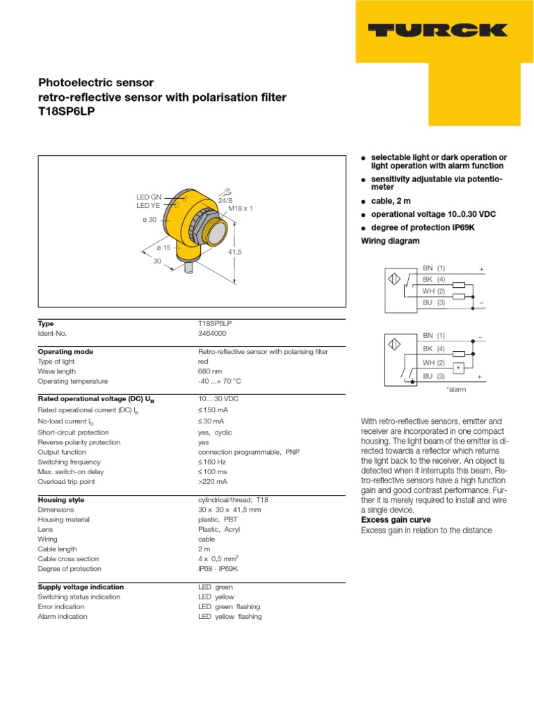 Photoelectric Sensor Retro-Reflective Sensor With Polarisation Filter ...