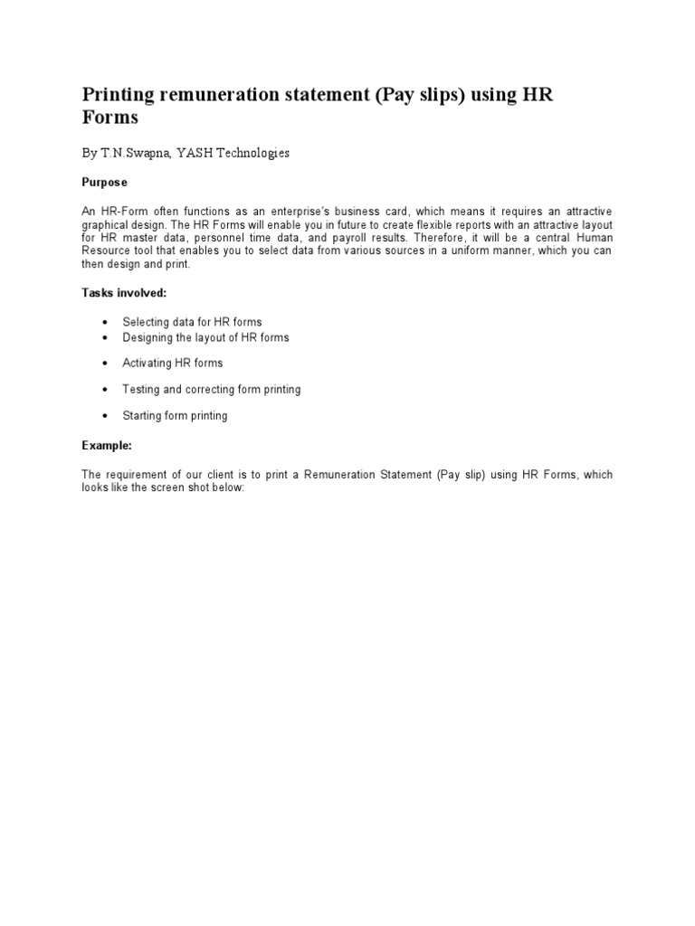 Printing Remuneration Statement | PDF | Page Layout | Portable Document ...