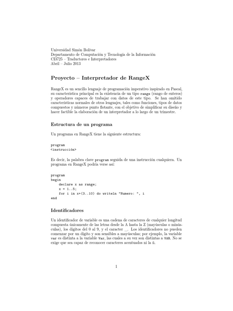 Ejercicio Lexer | PDF | Lenguaje de programación | Tipo de datos