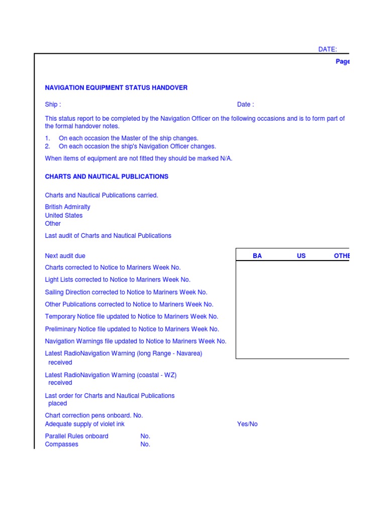 Bridge Equipment Familiarization Report | PDF | Navigation | Radio