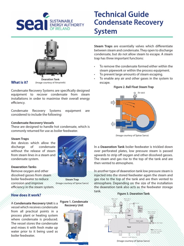 Condensate Recovery System - Technical Guide | PDF | Science & Mathematics
