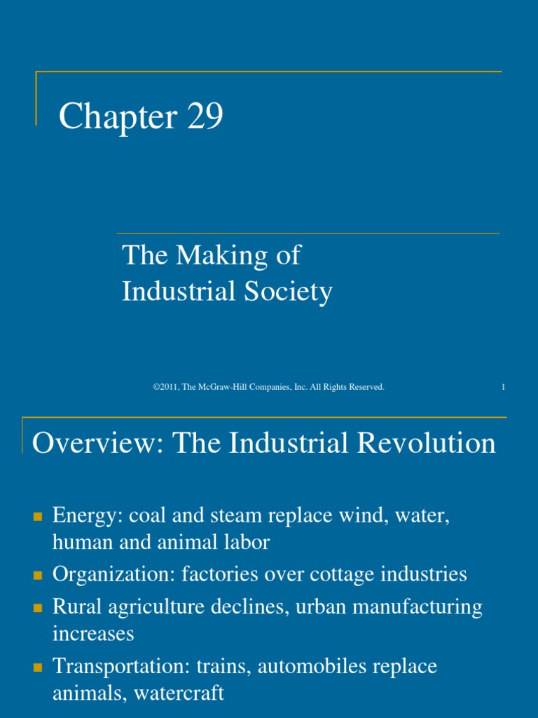 CH 29 Industrial Revolution 1 | PDF | Industrial Revolution | Socialism