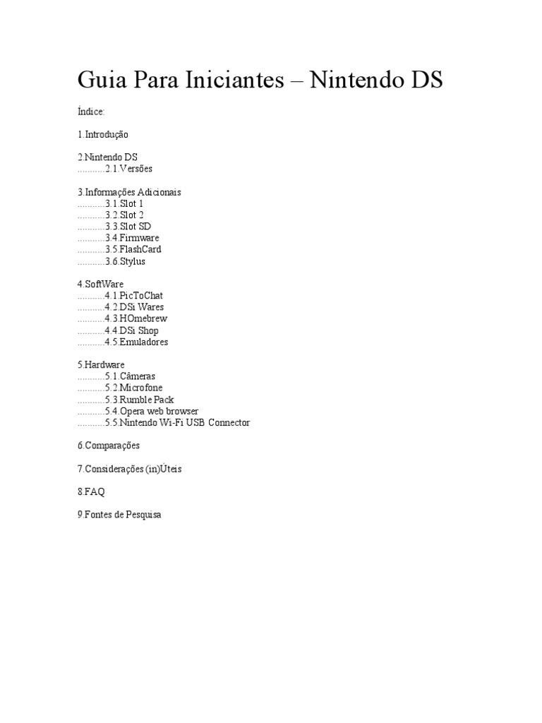 Nintendo DS | PDF | Nintendo | Informática