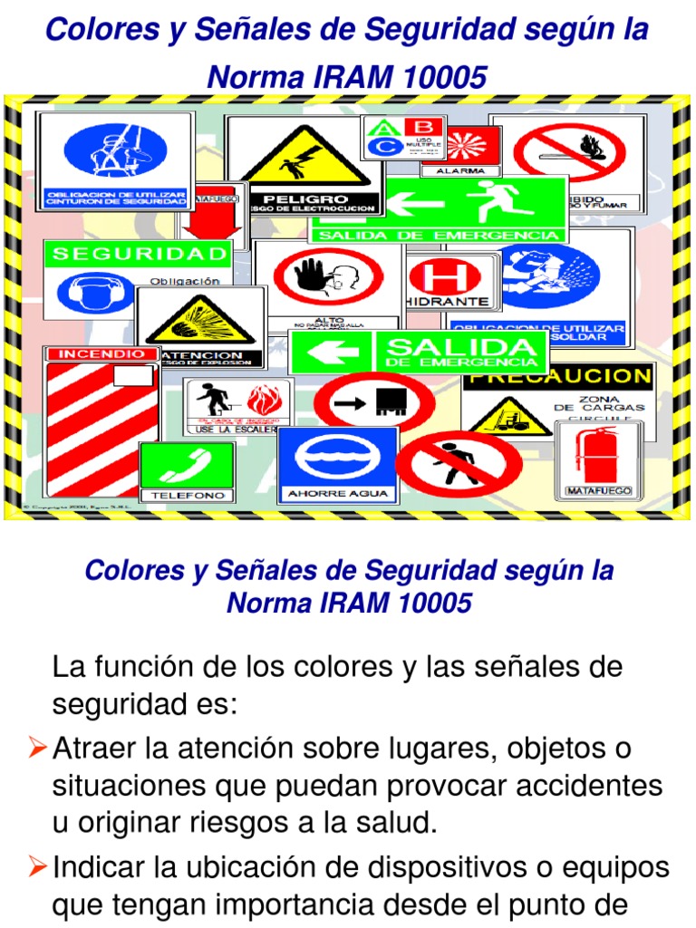 Colores y Señales de Seguridad | PDF | Color | Amarillo