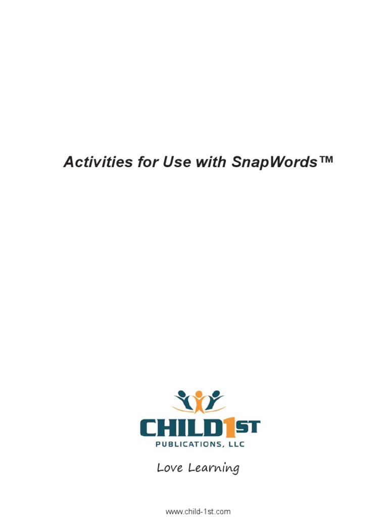 Activities For Use With SnapWords Download | PDF | Reading ...