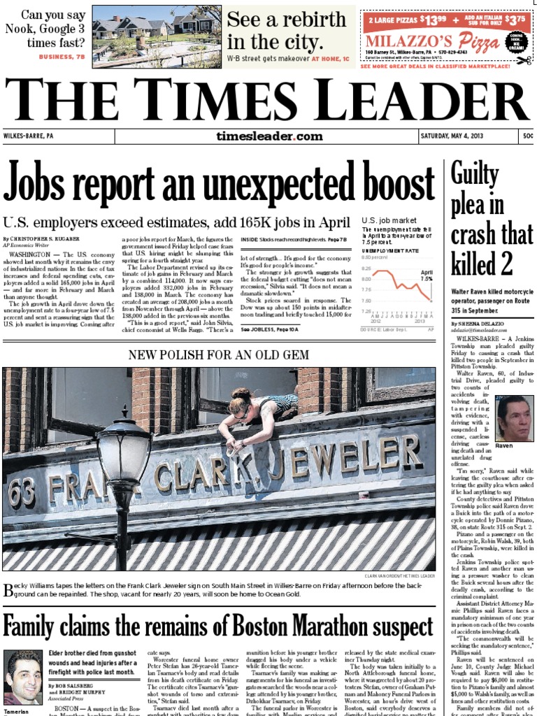 Times Leader 05-04-2013 | PDF | Wilkes Barre | The United States