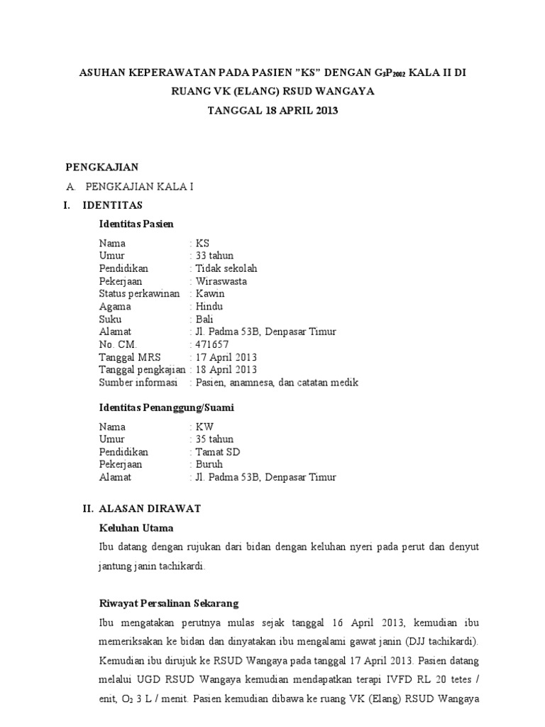 Askep Persalinan | PDF | Kesehatan Holistik