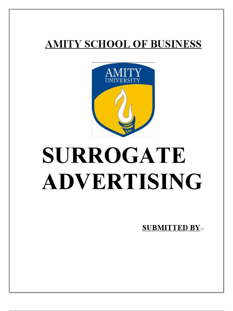 Surrogate Advertising | PDF | Advertising | Brand