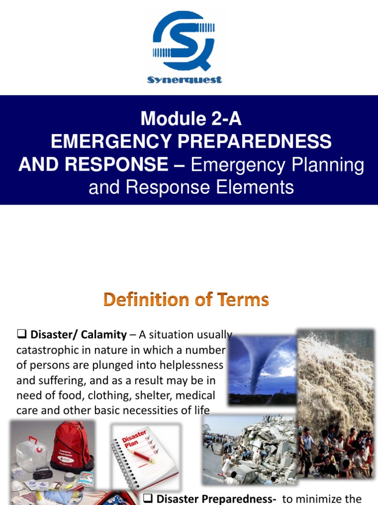 Module 2-A Emergency Preparedness | Download Free PDF | Emergency ...