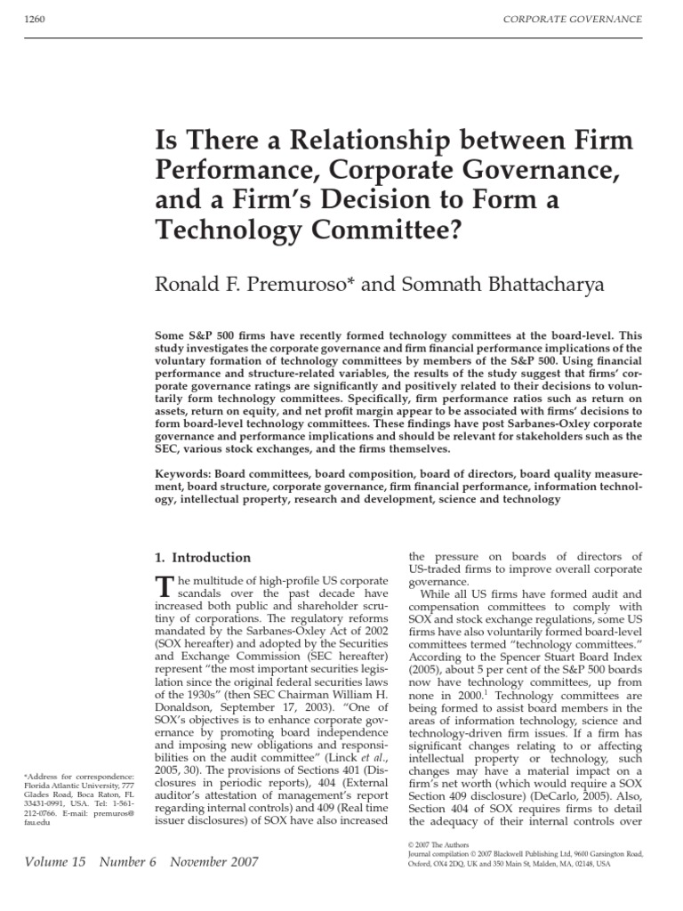 Corporate Governance | PDF | Correlation And Dependence | Logistic Regression