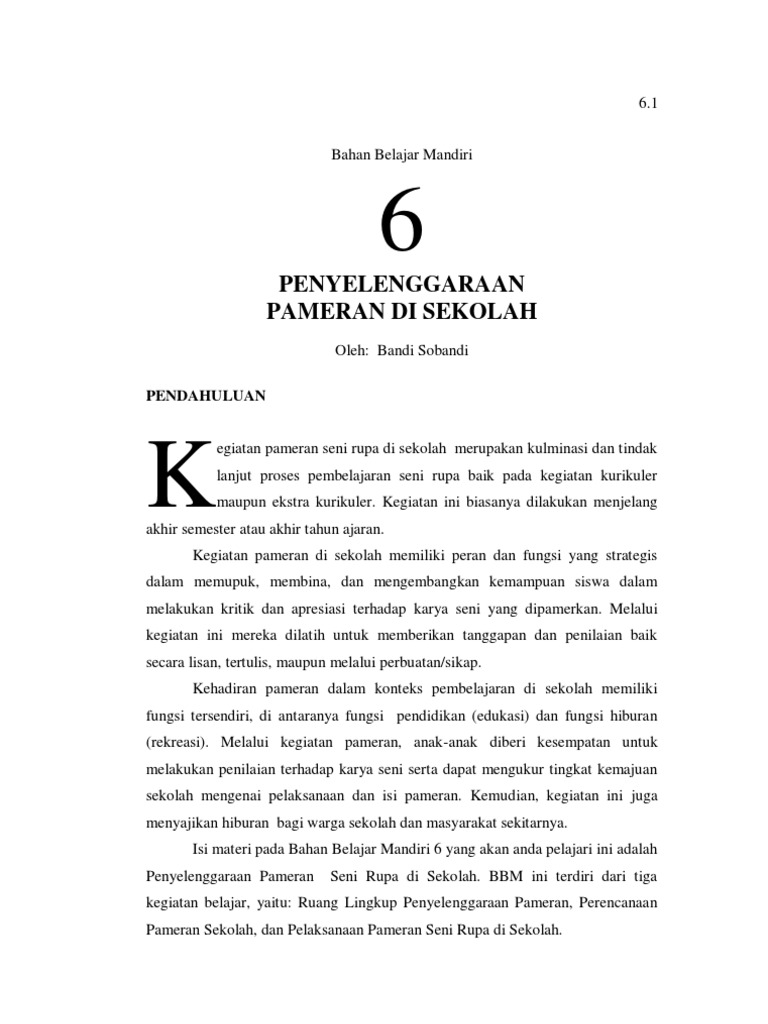 01-Ruang Lingkup Pameran | PDF | Seni